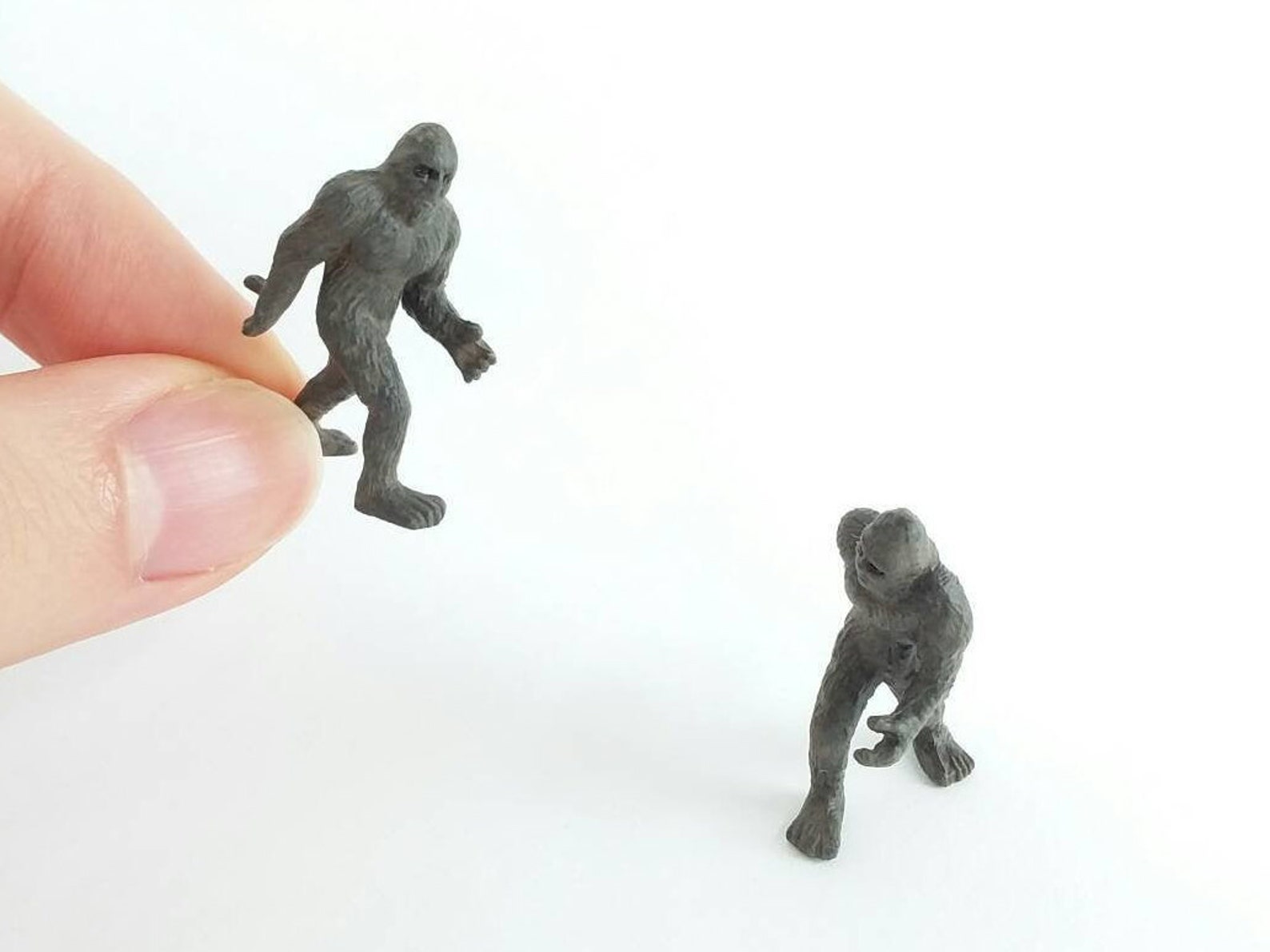 Tiny Bigfoot Figurine Soft Plastic Sasquatch for Fairy - Etsy