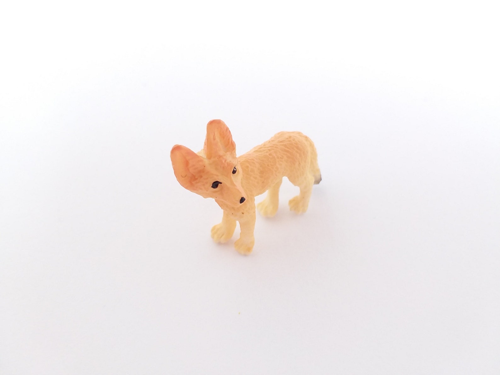 Tiny Fennec Fox Figurine Soft Plastic Animal for Fairy | Etsy