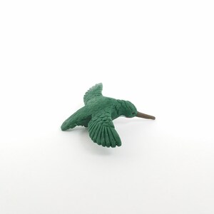 Tiny Hummingbird Figurine - Soft Plastic Bird for Fairy Garden, Diorama ...