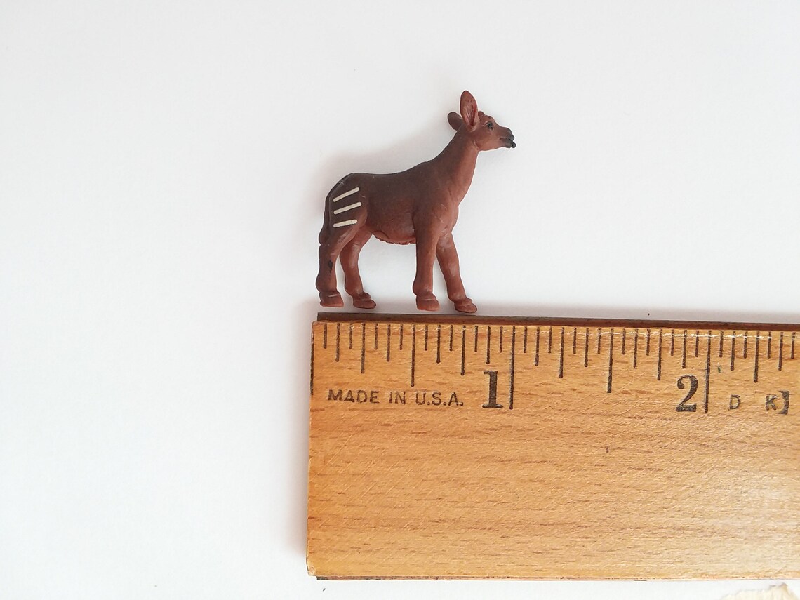 Tiny Okapi Figurine Soft Plastic Animal for Fairy Garden | Etsy