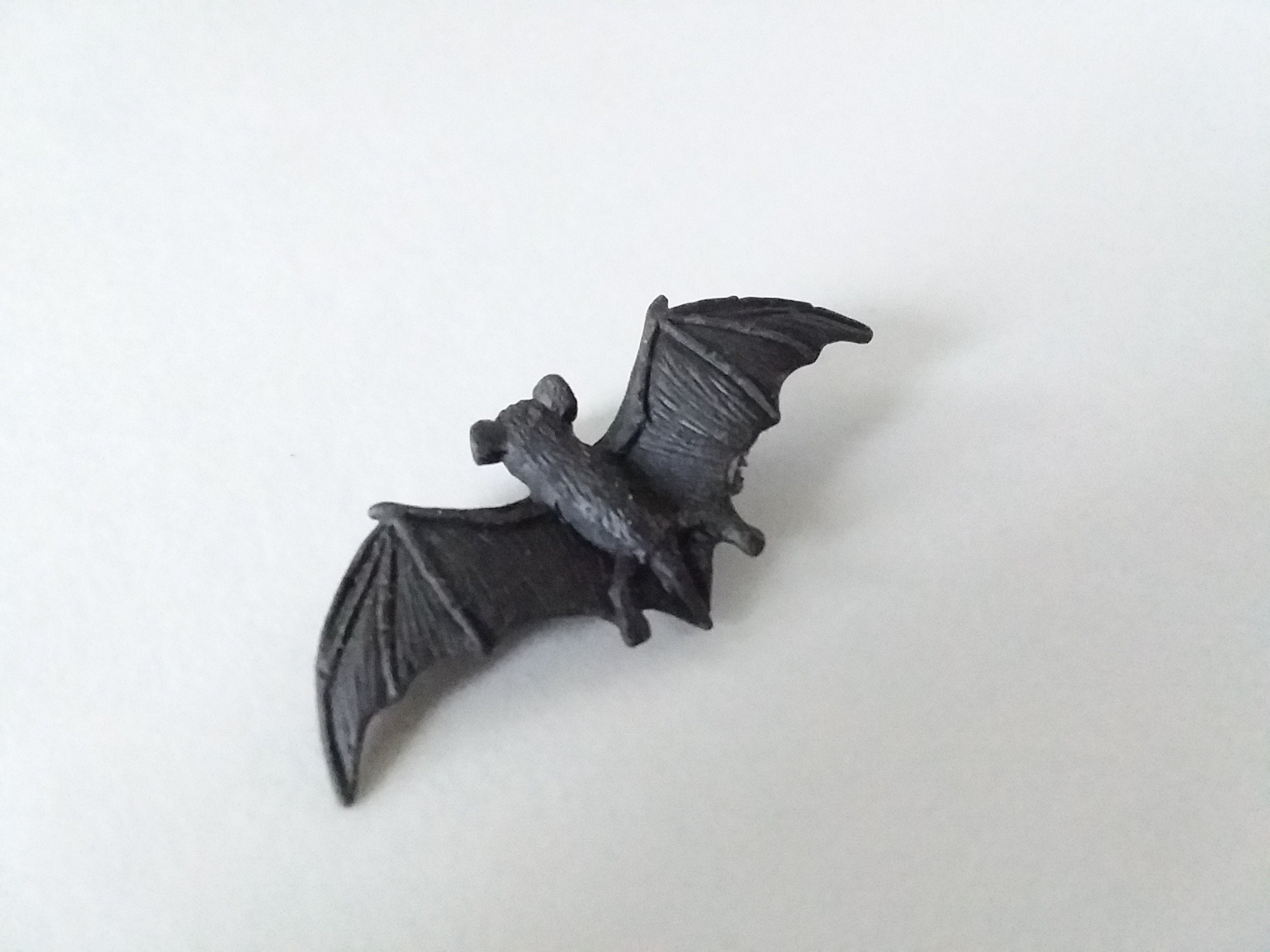 Tiny Bat Figurine - Soft Plastic Animal for Fairy Garden, Diorama ...