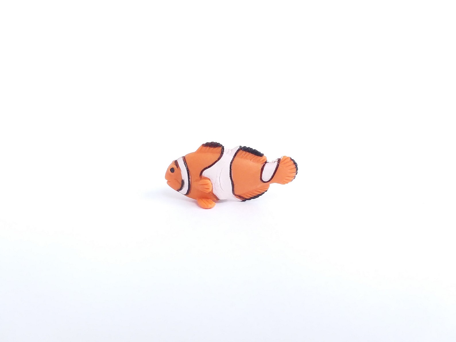 Tiny Clown Fish Figurine Soft Plastic Animal for Diorama or | Etsy