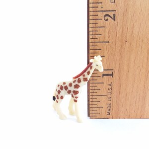 Tiny Giraffe Figurine - Soft Plastic Animal for Fairy Garden, Diorama ...