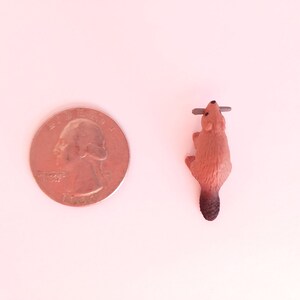 Tiny Beaver Figurine - Soft Plastic Animal for Fairy Garden, Diorama ...