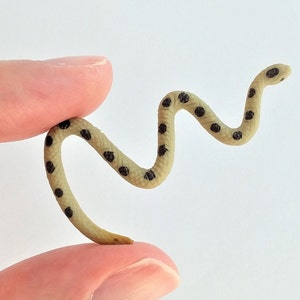 Tiny Rattlesnake Figurine Soft Plastic Snake for Fairy Garden, Diorama ...
