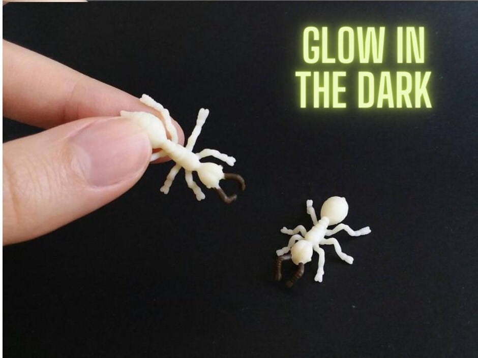Large Ant Figurine Glow in the Dark Soft Plastic Bug for | Etsy