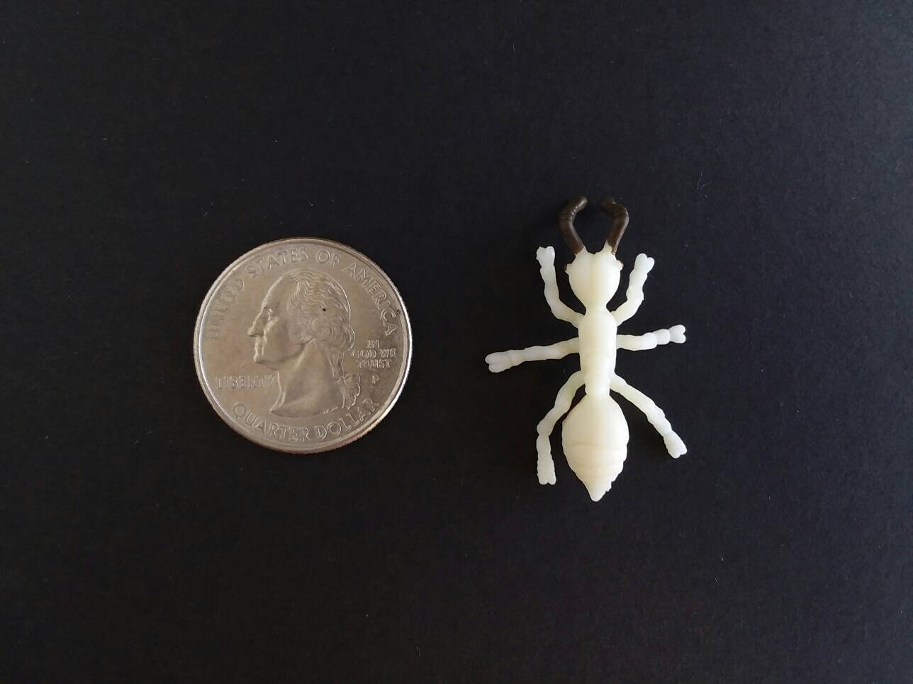 Large Ant Figurine - Glow in the Dark - Soft Plastic Bug for Fairy ...