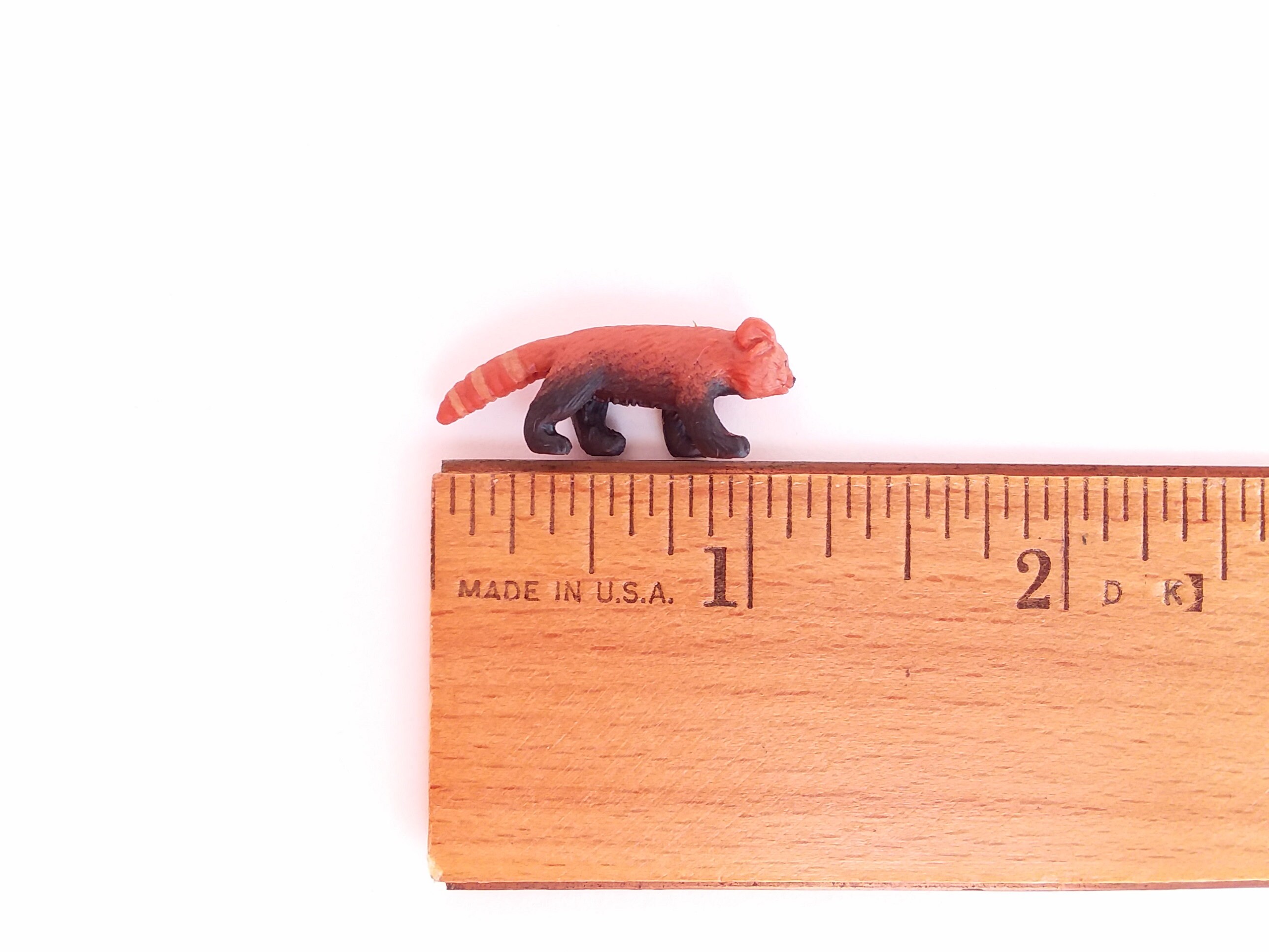 Tiny Red Panda Figurine - Soft Plastic Animal for Fairy Garden, Diorama ...