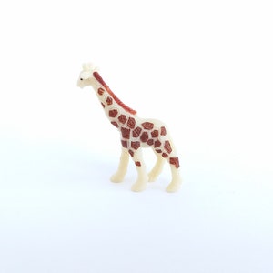 Tiny Giraffe Figurine - Soft Plastic Animal for Fairy Garden, Diorama ...
