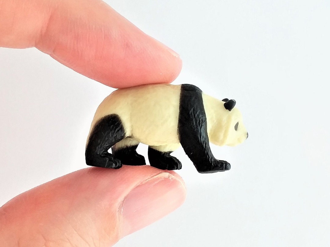 Panda Figurines Mini Panda Toy MINIATURE BABY PANDA Bamboo Animal ...
