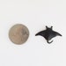 Tiny Manta Ray Figurine - Soft Plastic Stingray for Diorama or Aquarium ...