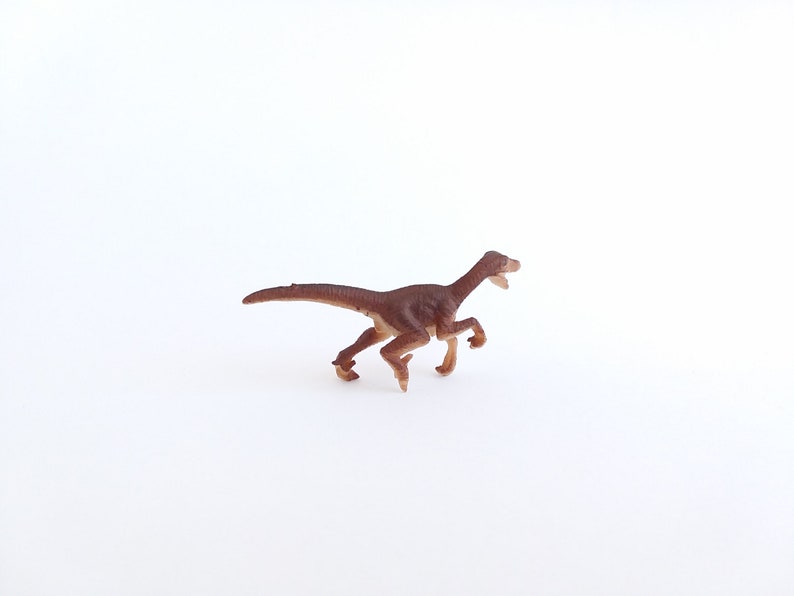 Tiny Raptor Figurine Soft Plastic Dinosaur for Fairy Garden - Etsy