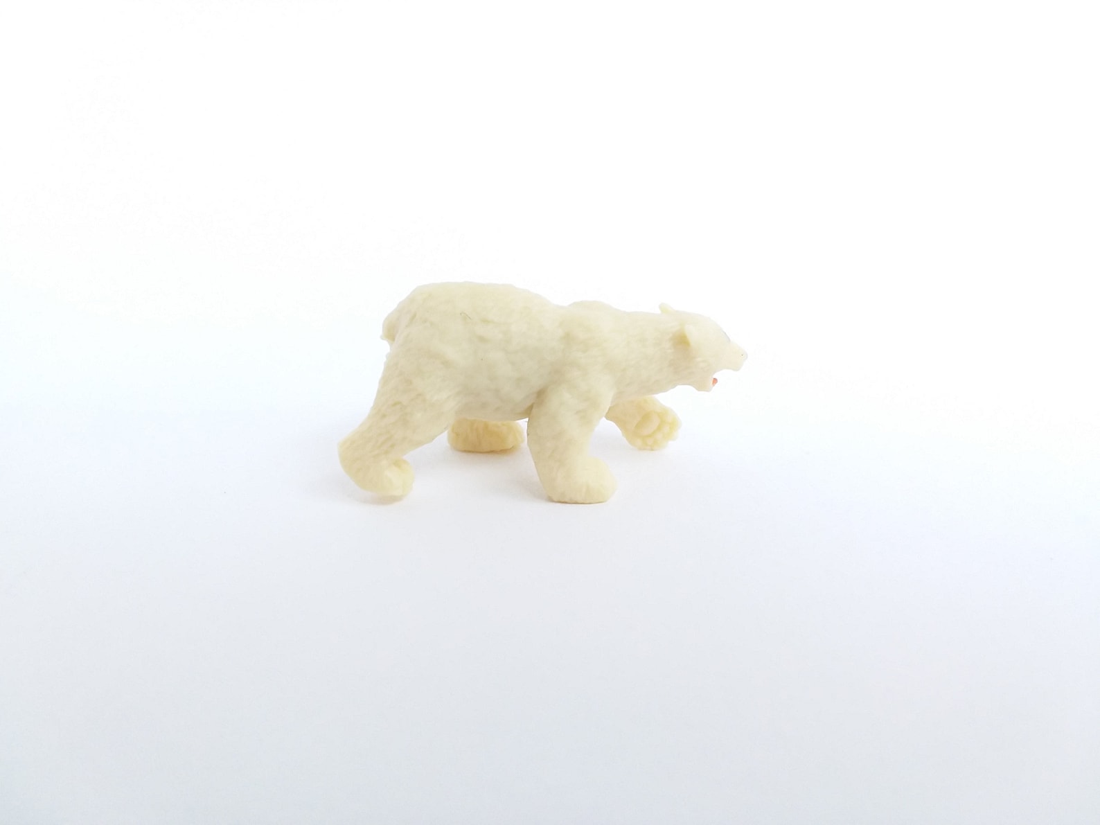 Tiny Polar Bear Figurine Soft Plastic Animal for Diorama or - Etsy