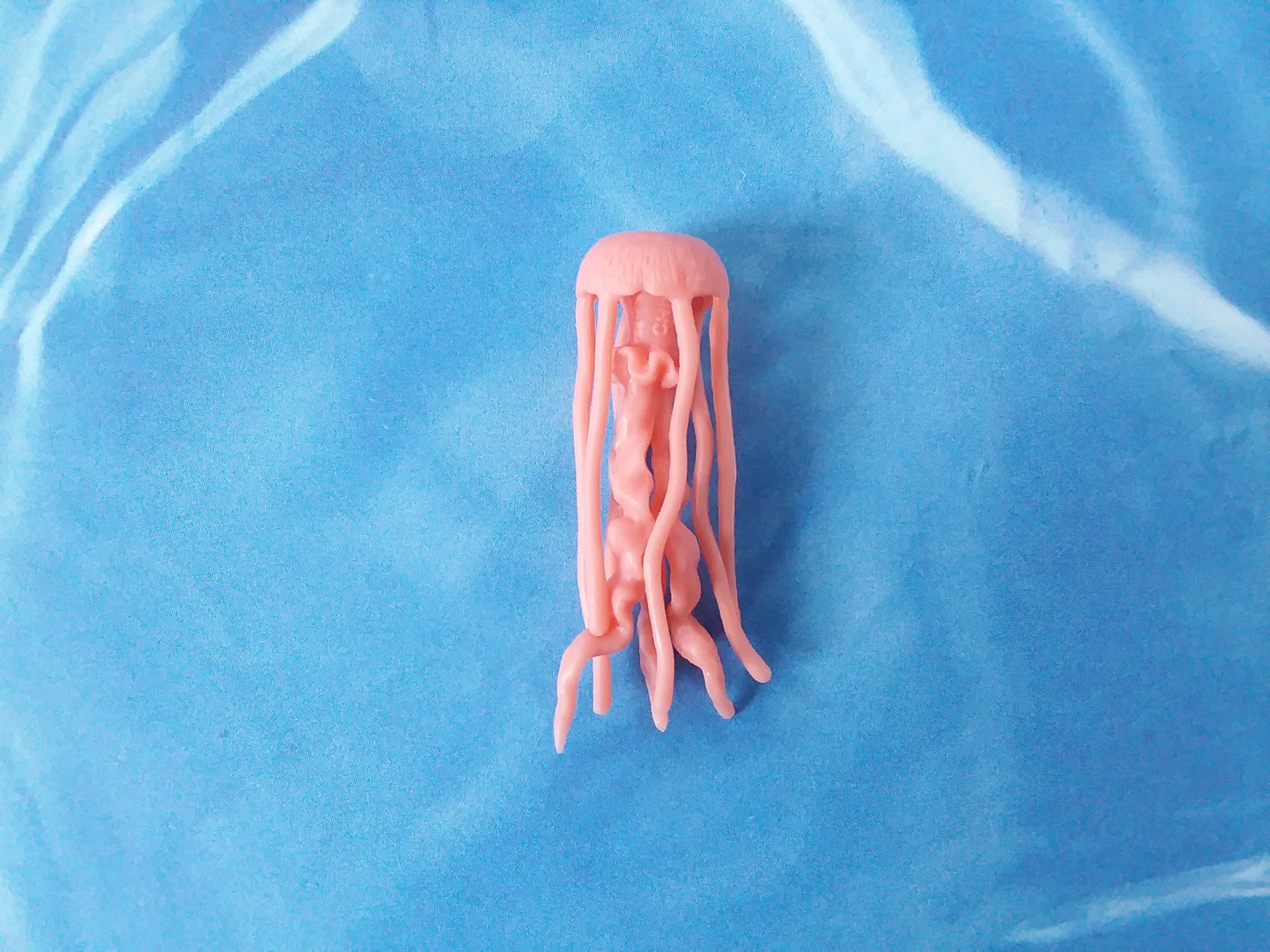 Tiny Jellyfish Figurine Soft Plastic Animal for Diorama or | Etsy