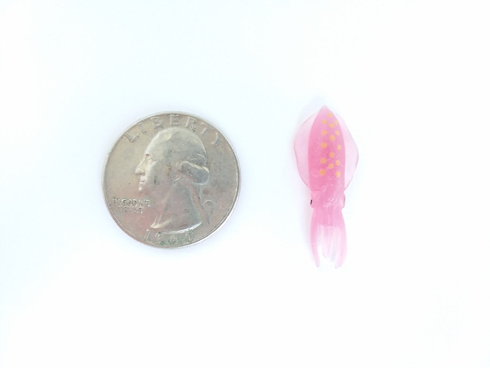 Tiny Reef Squid Figurine - Soft Plastic Animal for Diorama or Aquarium ...