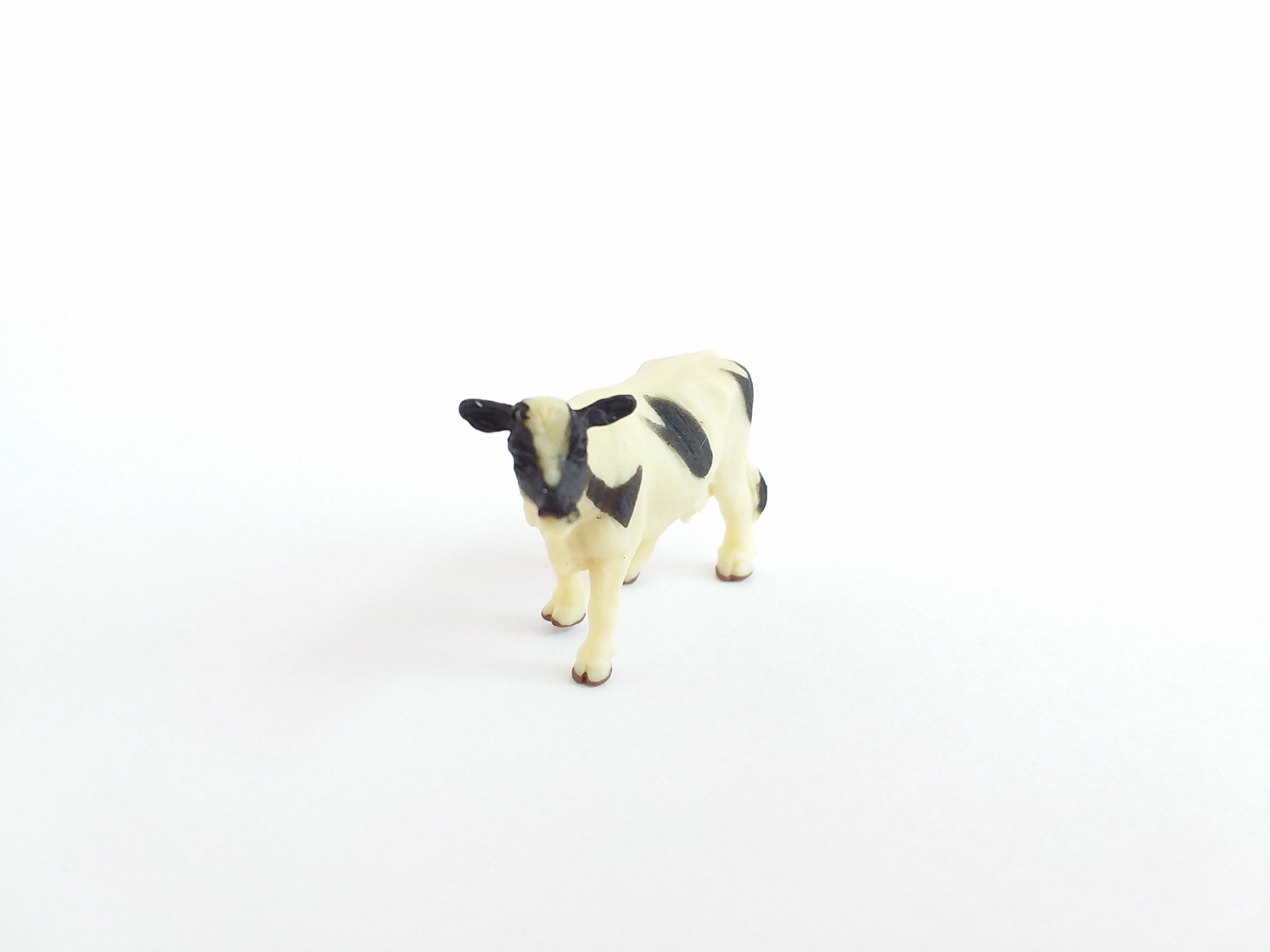 Tiny Dairy Cow Figurine - Soft Plastic Animal for Fairy Garden, Diorama ...