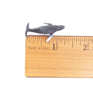 Tiny Humpback Whale Figurine - Soft Plastic Animal for Diorama or ...