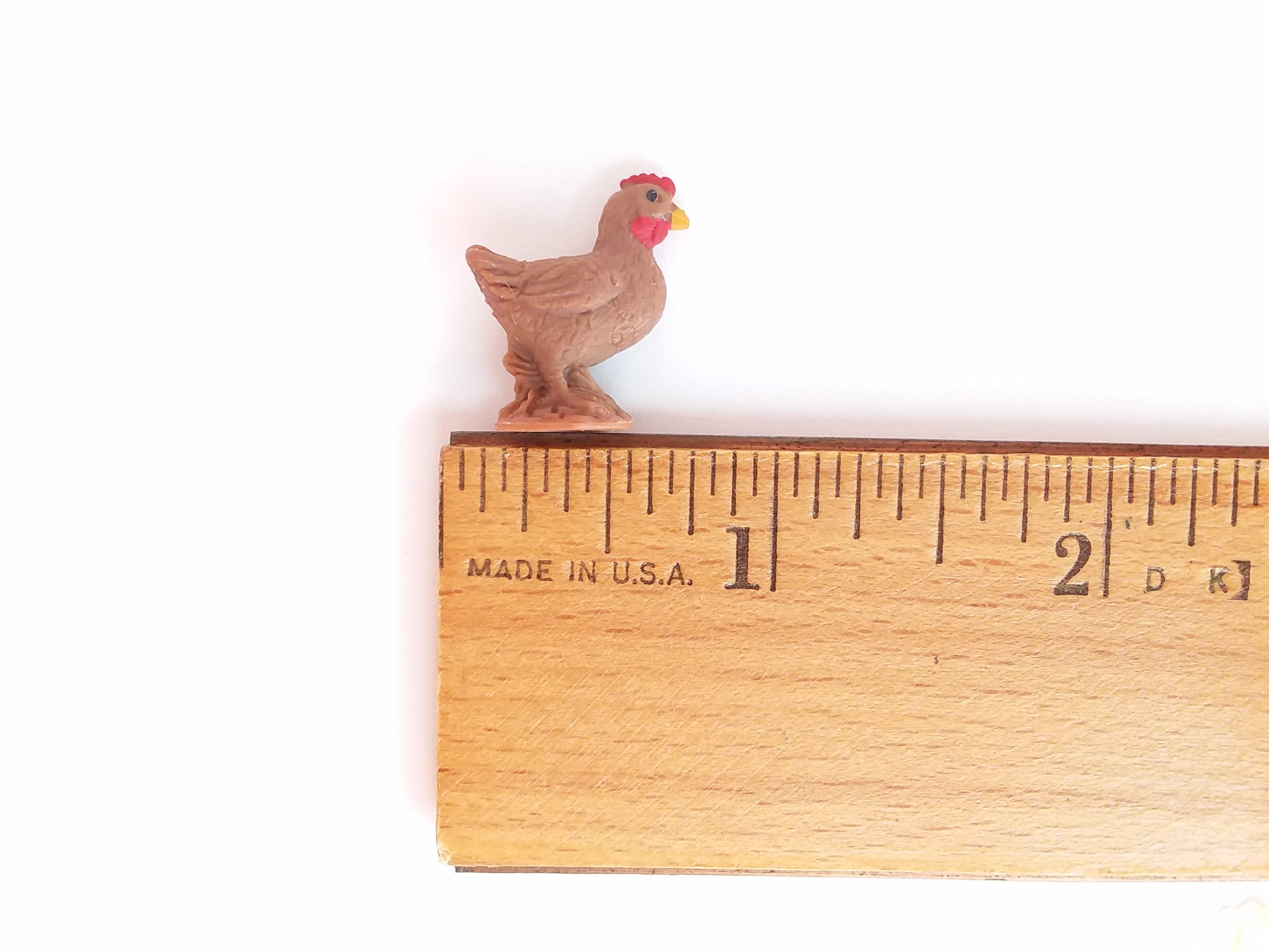 Tiny Hen Figurine Soft Plastic Chicken for Fairy Garden | Etsy