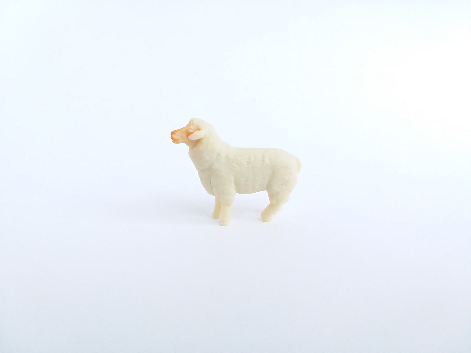 Tiny Sheep Figurine - Soft Plastic Ewe for Fairy Garden, Diorama, or ...