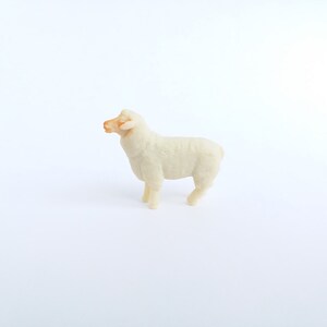 Tiny Sheep Figurine - Soft Plastic Ewe for Fairy Garden, Diorama, or ...