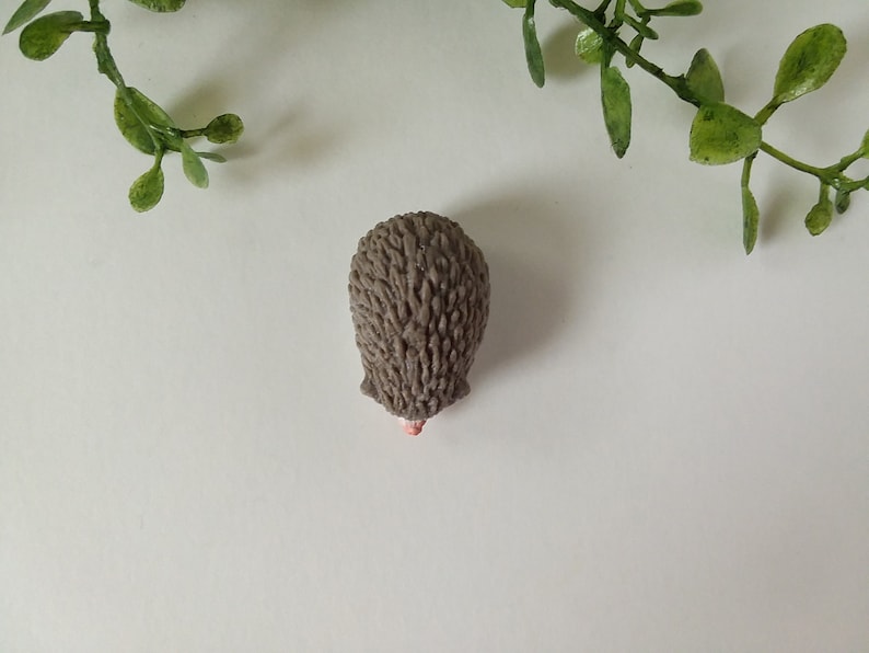 Tiny Hedgehog Figurine Soft Plastic Animal for Fairy Garden - Etsy