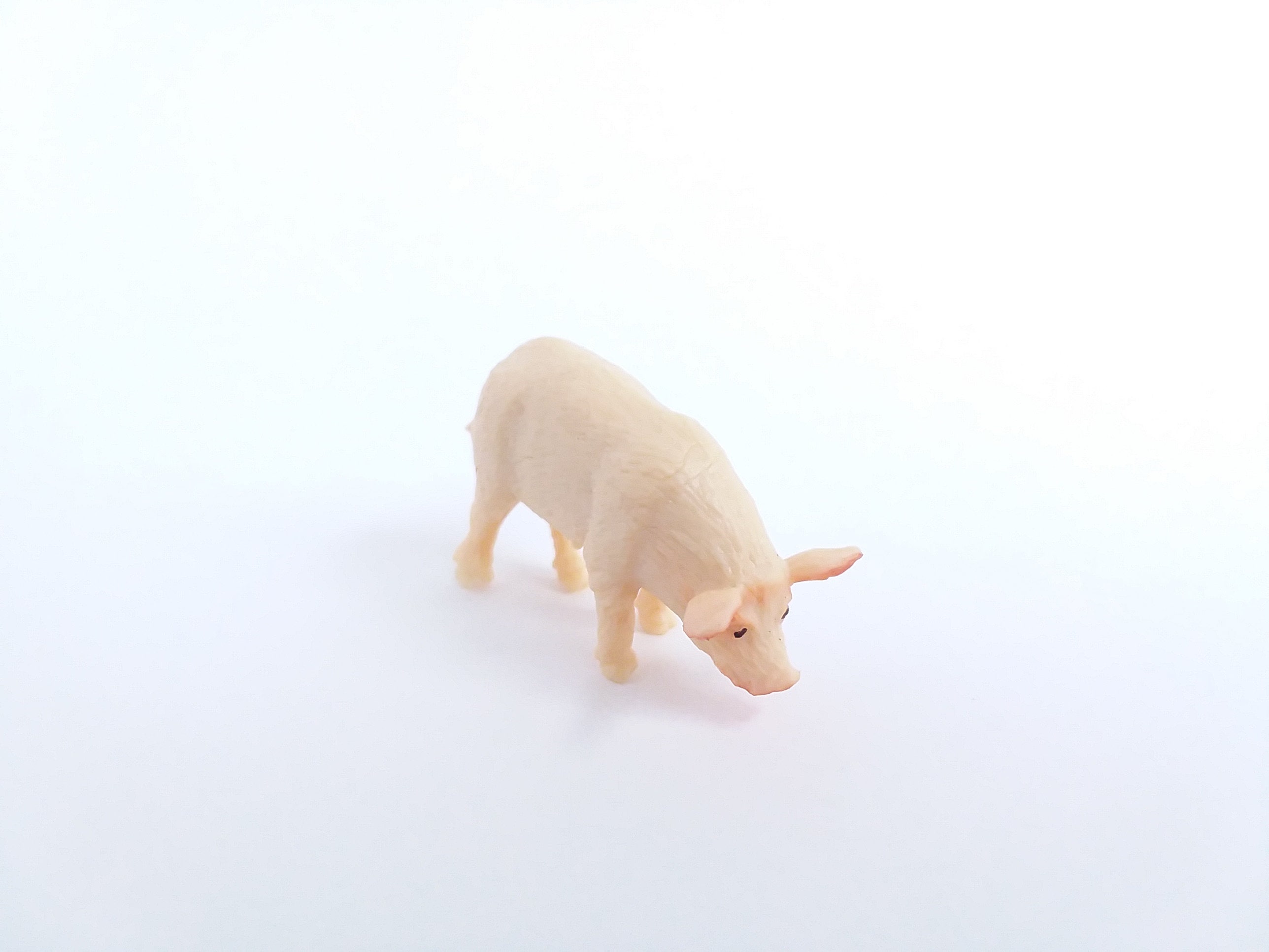 Tiny Sow Figurine - Soft Plastic Pig for Fairy Garden, Diorama, or ...