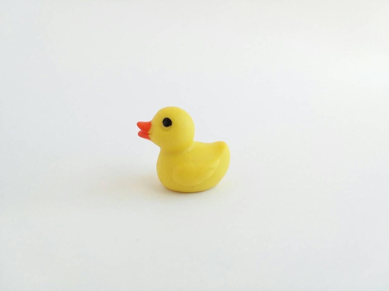 Tiny Rubber Ducky Figurine Soft Plastic Duck for Diorama or | Etsy