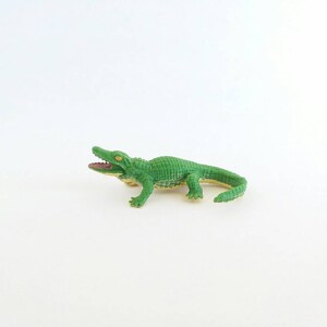 Tiny Alligator Figurine - Soft Plastic Gator for Fairy Garden, Diorama ...