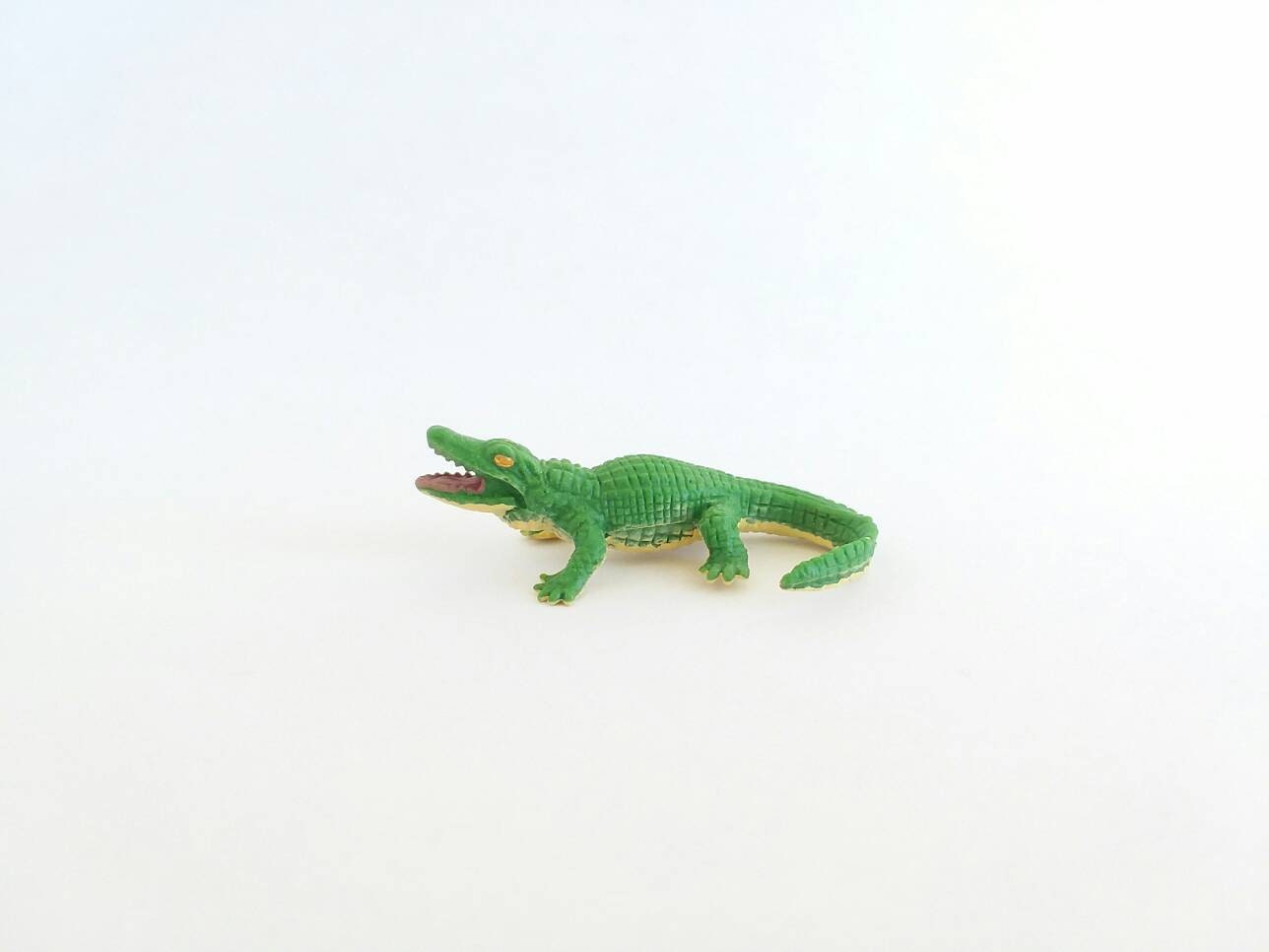 Tiny Alligator Figurine Soft Plastic Gator for Fairy Garden - Etsy