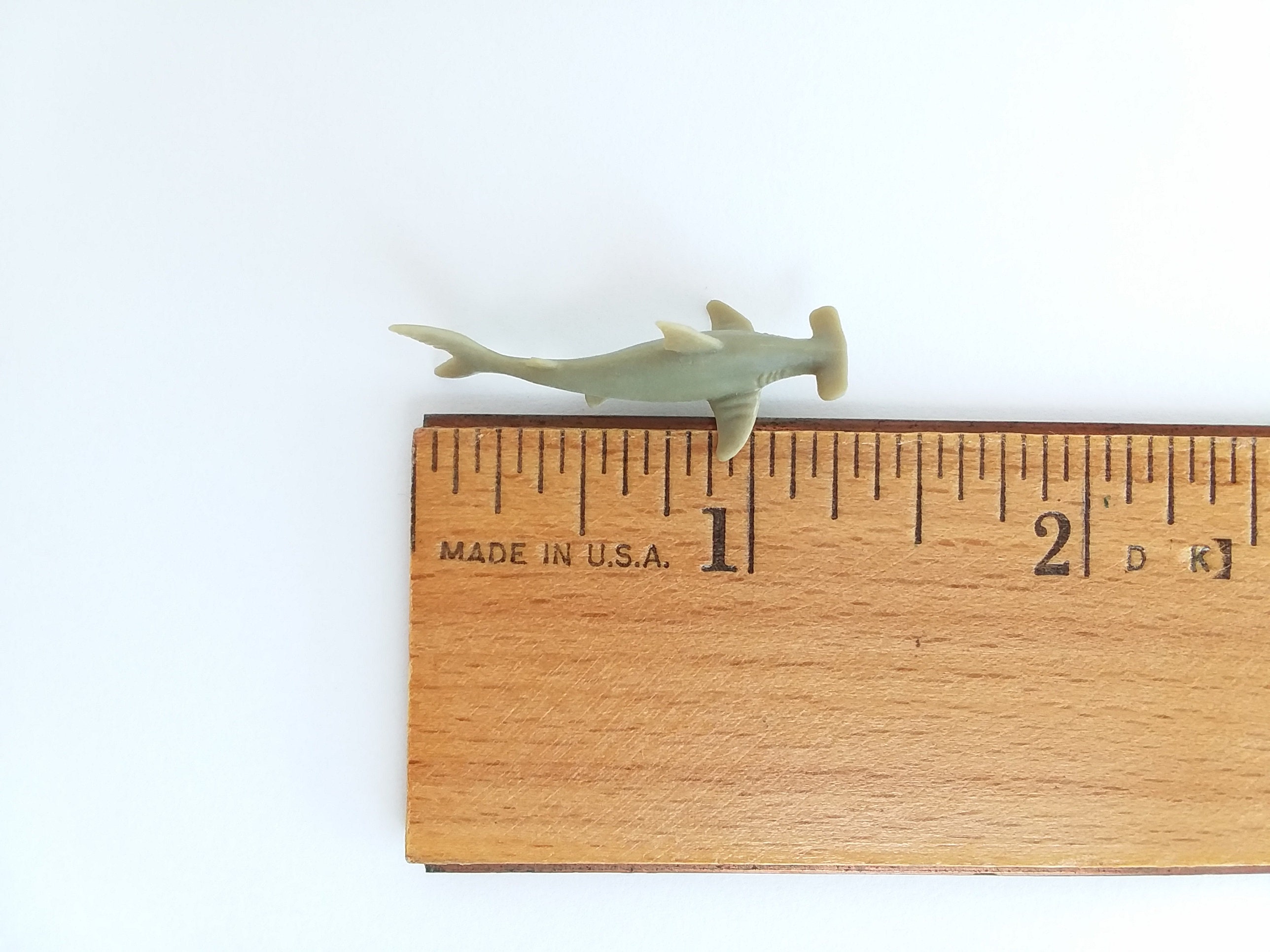 Tiny Hammerhead Shark Figurine - Soft Plastic Animal for Diorama or ...