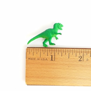 Tiny T-rex Figurine - Soft Plastic Dinosaur for Fairy Garden, Diorama ...