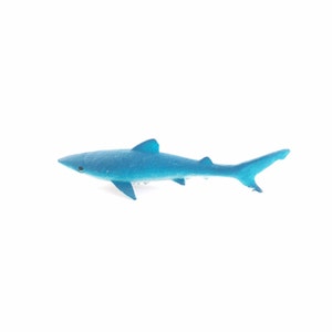 Tiny Blue Shark Figurine - Soft Plastic Animal for Diorama or Aquarium ...