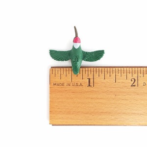 Tiny Hummingbird Figurine - Soft Plastic Bird for Fairy Garden, Diorama ...