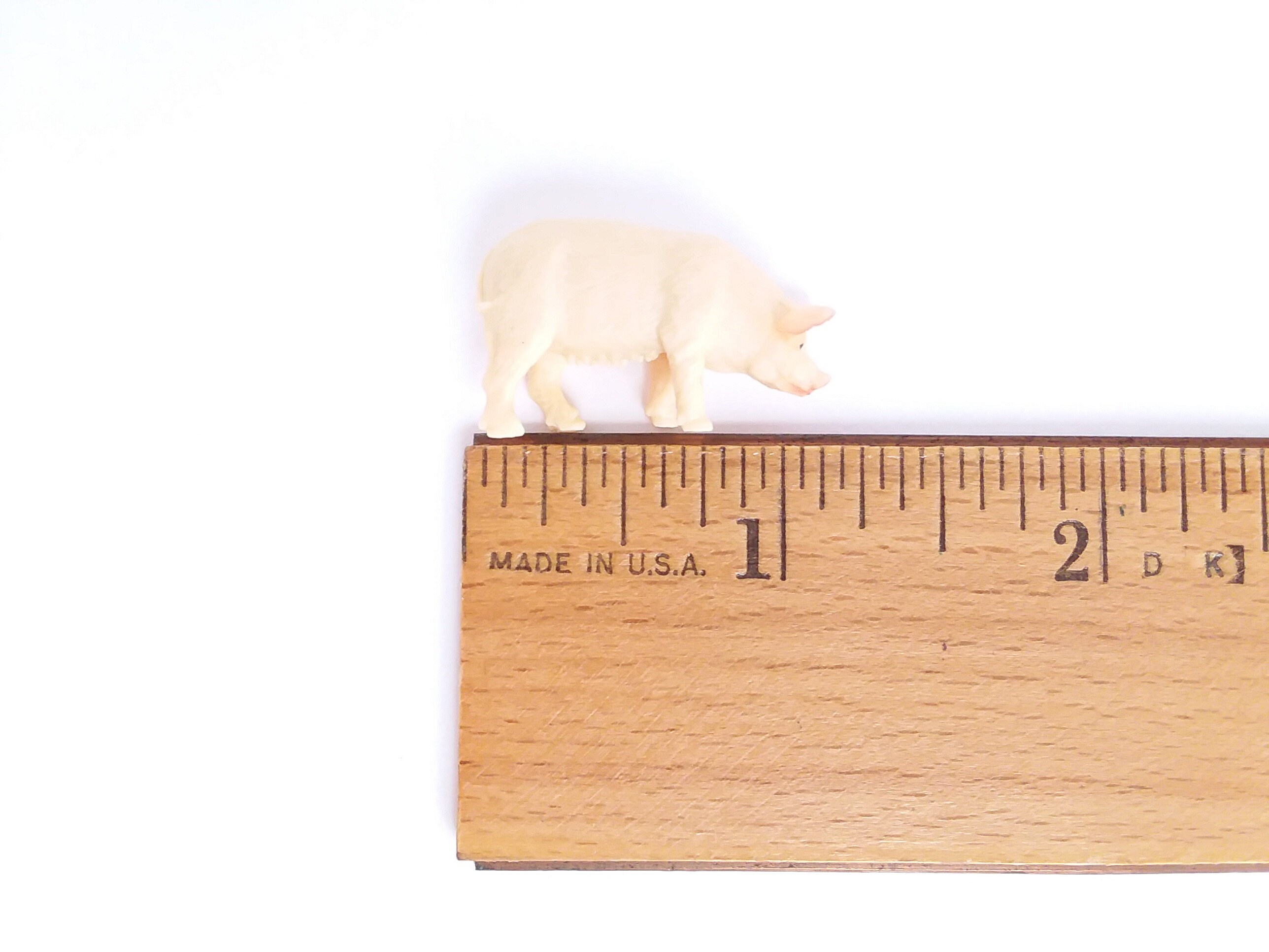Tiny Sow Figurine - Soft Plastic Pig for Fairy Garden, Diorama, or ...