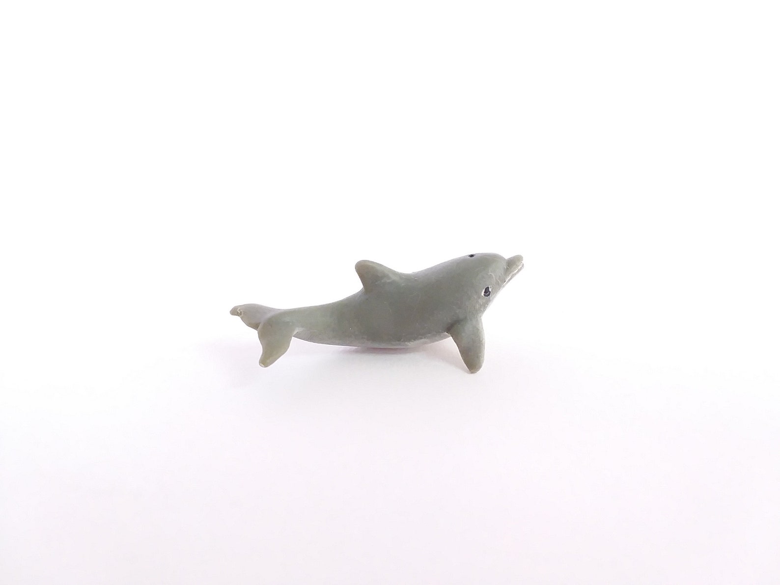 Tiny Dolphin Figurine - Soft Plastic Animal for Diorama or Aquarium ...