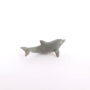 Tiny Dolphin Figurine - Soft Plastic Animal for Diorama or Aquarium ...