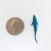 Tiny Blue Shark Figurine Soft Plastic Animal for Diorama or Aquarium ...