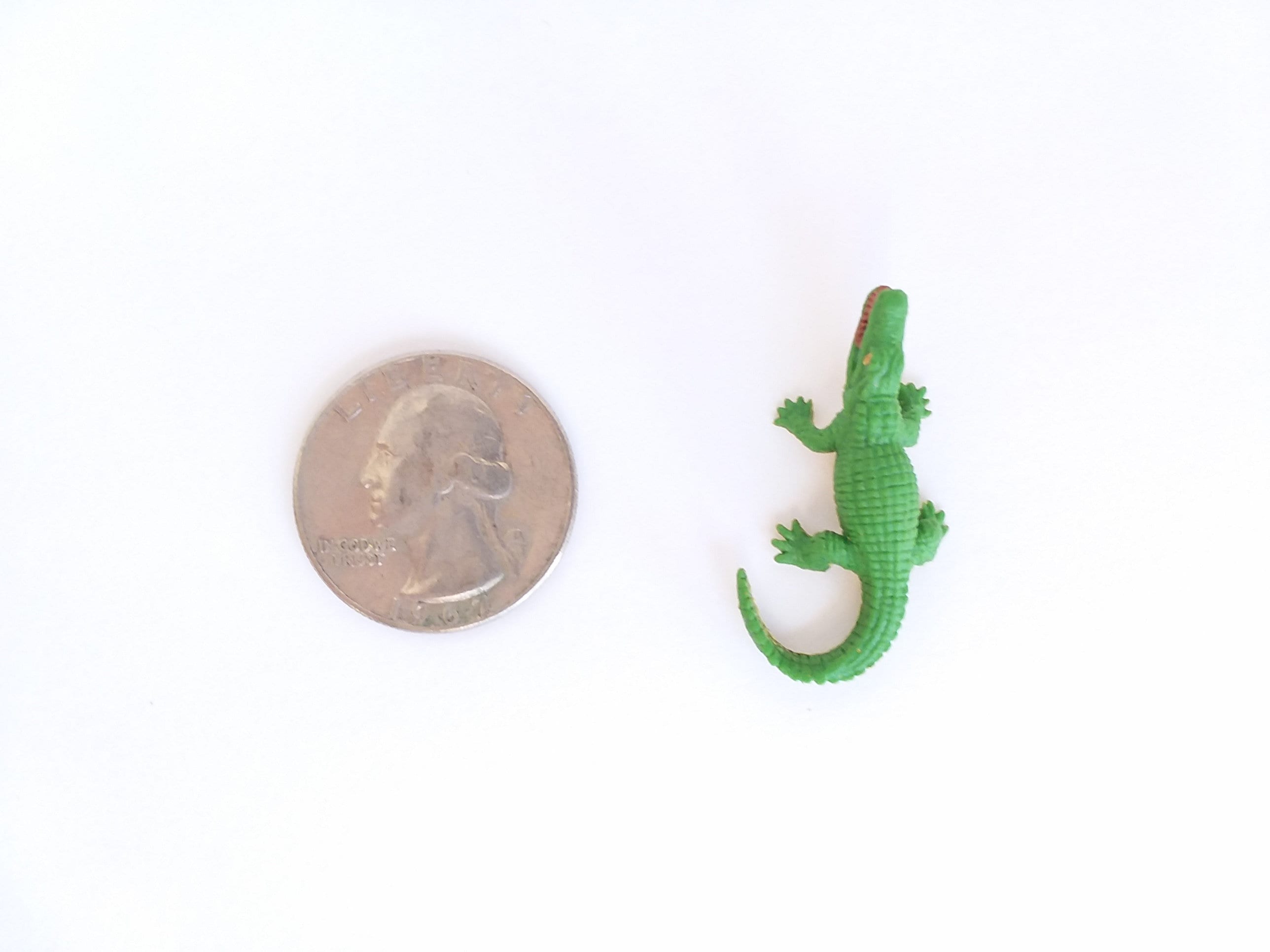 Tiny Alligator Figurine - Soft Plastic Gator for Fairy Garden, Diorama ...