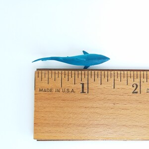 Tiny Blue Shark Figurine - Soft Plastic Animal for Diorama or Aquarium ...