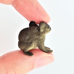 Tiny Koala Bear With Baby Figurine - Soft Plastic Animal for Fairy ...
