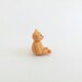 Tiny Teddy Bear Figurine Soft Plastic Stuffed Animal for Diorama or ...
