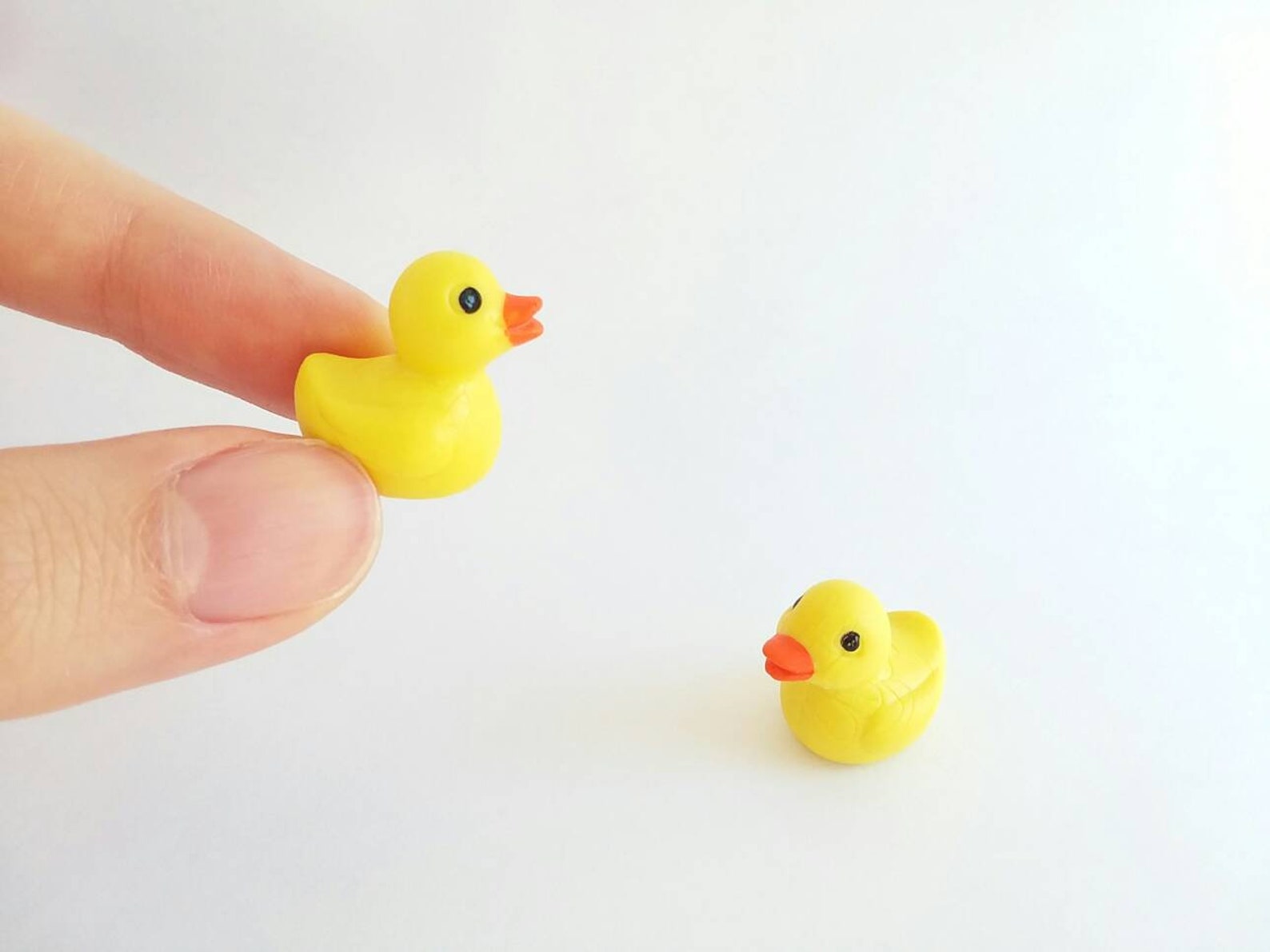 Tiny Rubber Ducky Figurine Soft Plastic Duck for Diorama or | Etsy