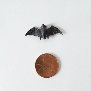 Tiny Bat Figurine - Soft Plastic Animal for Fairy Garden, Diorama ...