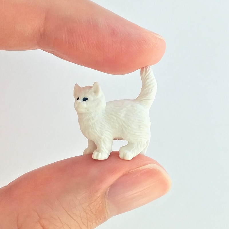 Fluffy White Cat Doll - Etsy