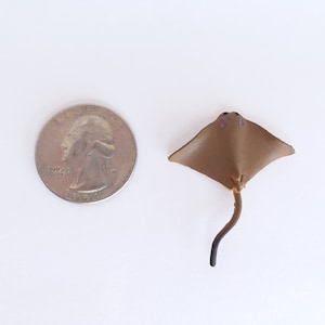 Tiny Cownose Ray Figurine - Soft Plastic Stingray for Diorama or ...