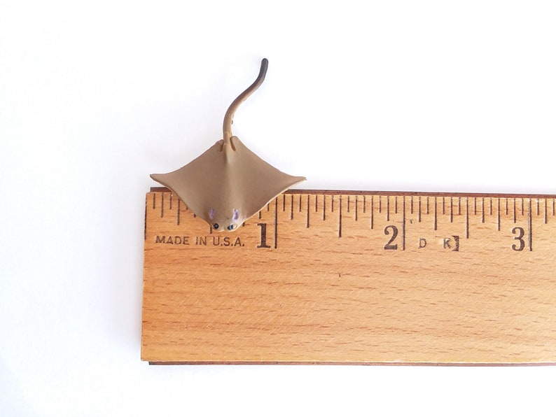 Tiny Cownose Ray Figurine - Soft Plastic Stingray for Diorama or ...