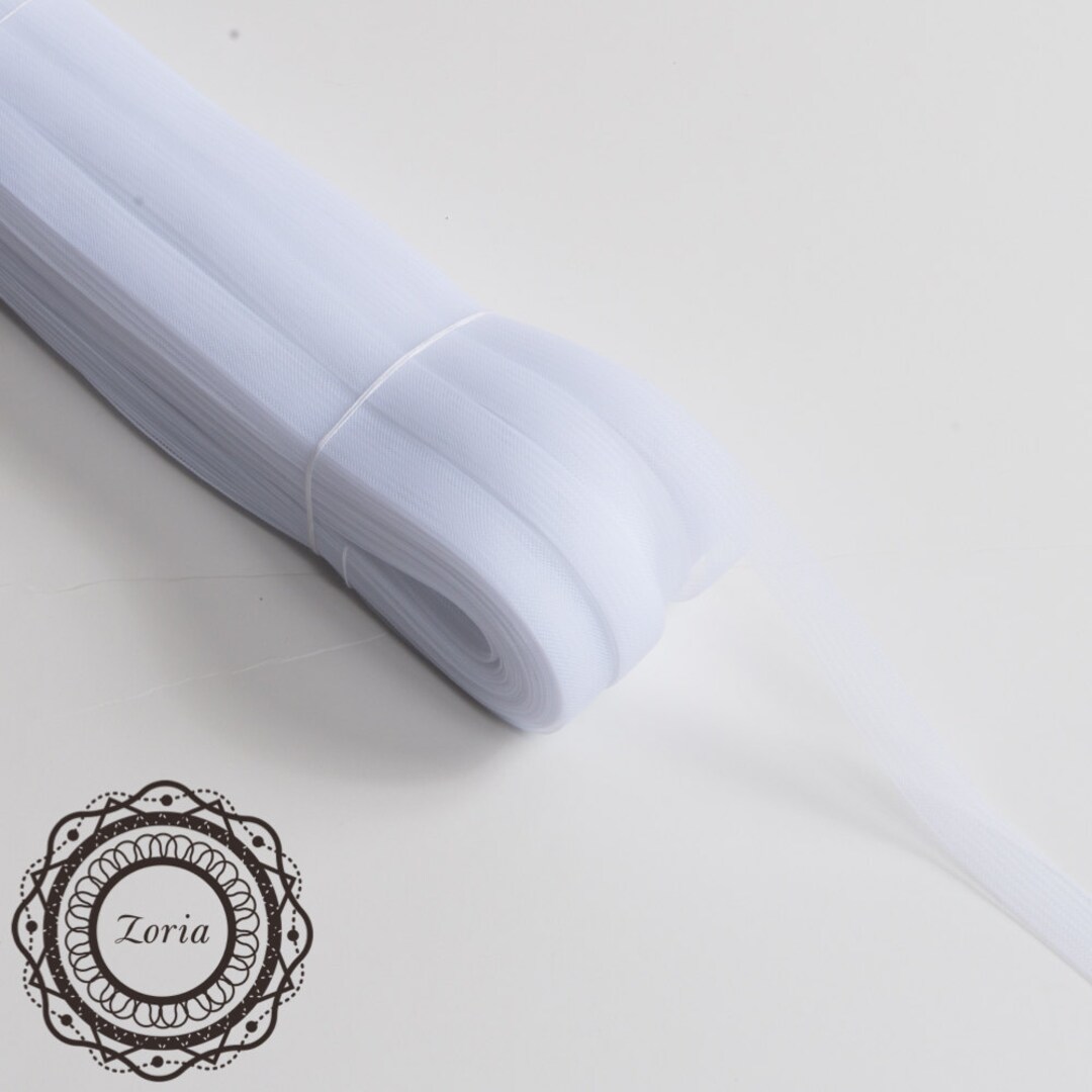 5/8" White and Black Plain Stiff Crinoline Horsehair Braids 144 Yards ...