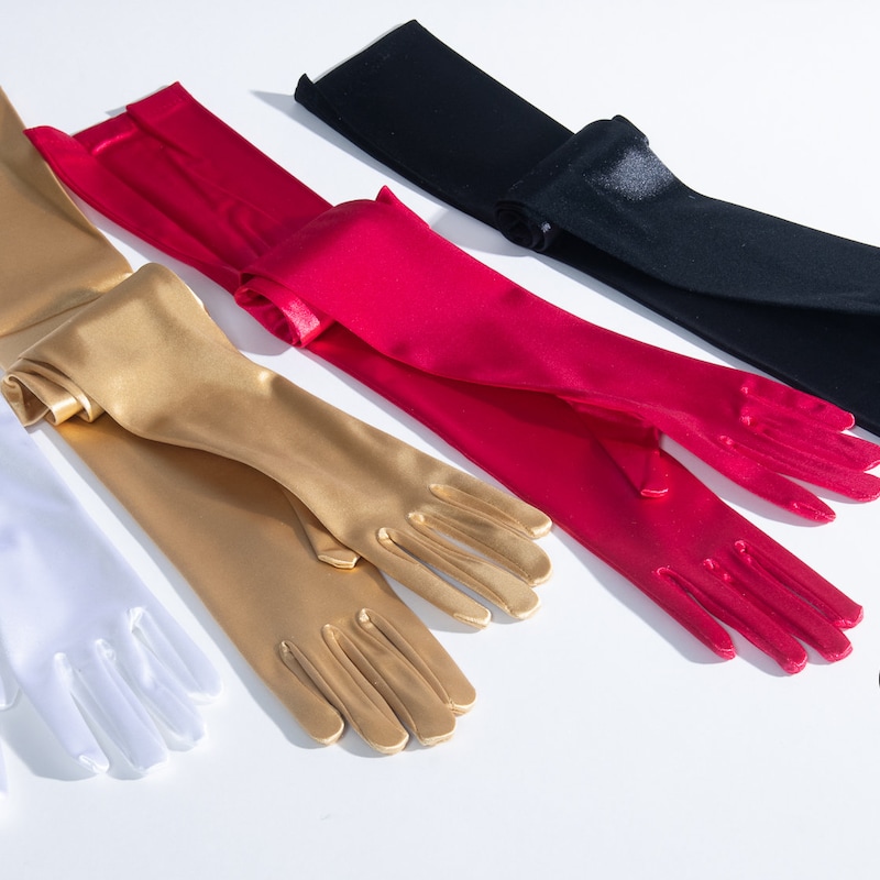 White Opera Gloves - Etsy