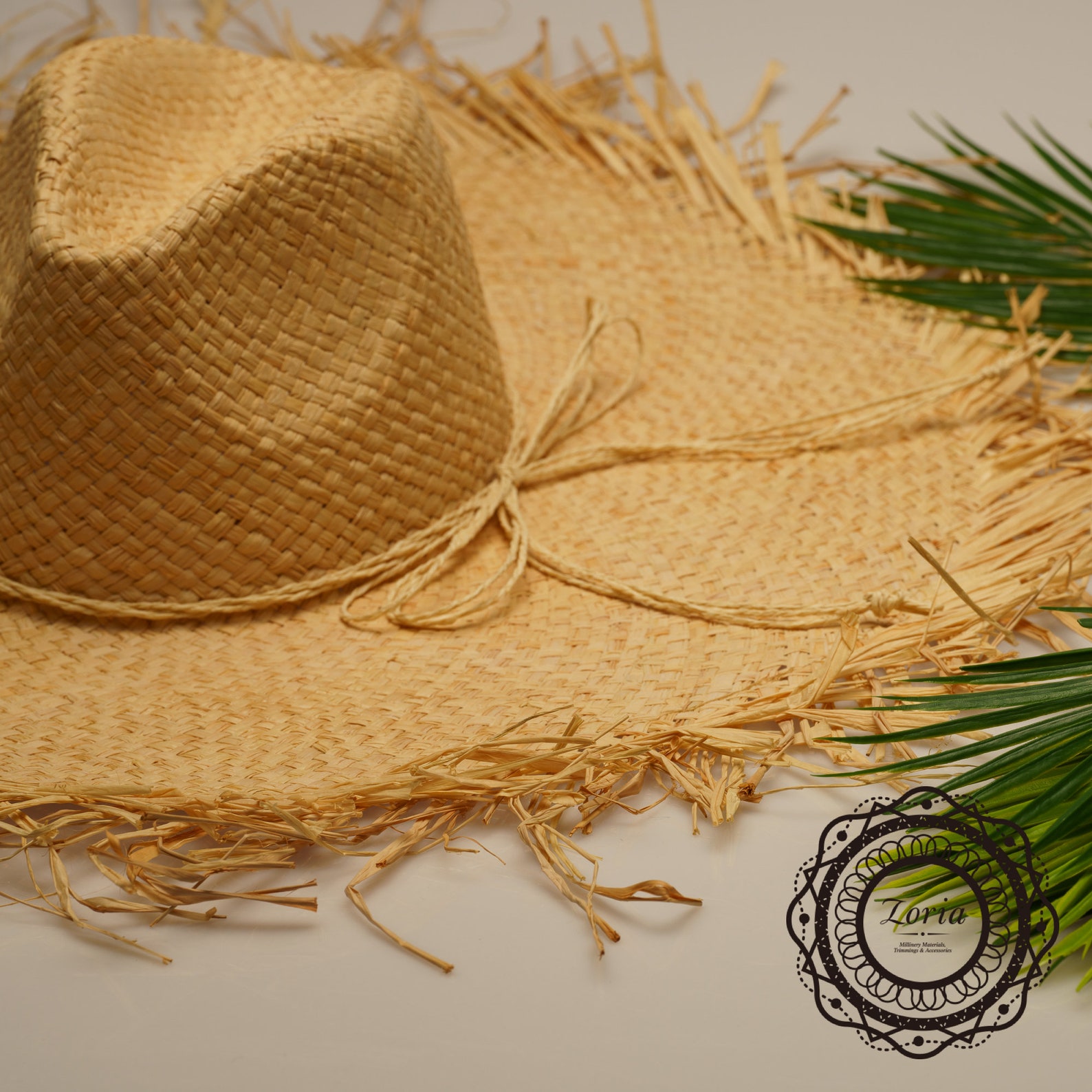 Wide Brim Fringe Raffia Fedora Beach Hat for Woman Natural - Etsy