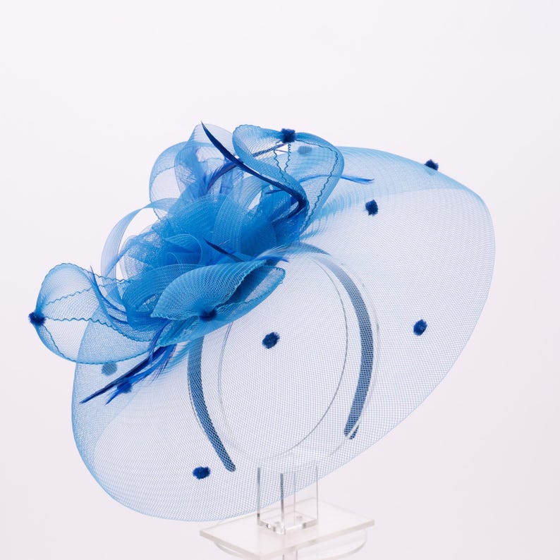 Crinoline Feather Fascinator Cocktail Headband or Comb | 5651C/5651H - Etsy